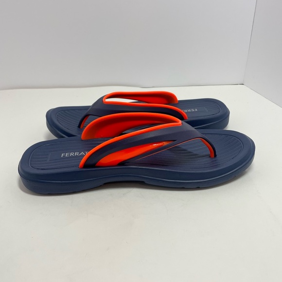 ferrato | Shoes | New Ferrato Mens Orange And Blue Eva Lightweight Flip ...